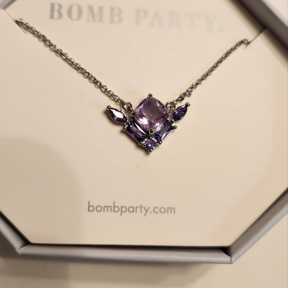 Jewelry | Bomb Party Pyramid Of Sparkle Necklace | Poshmark
